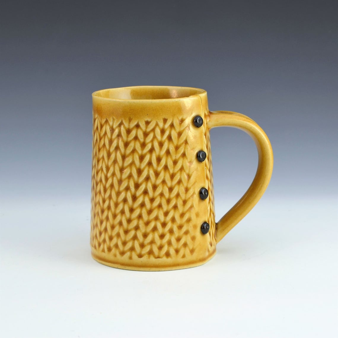 Knitted Mug Handmade Ceramic Mug MADE to ORDER - Etsy
