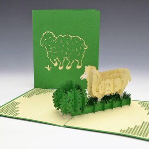 Pop up Cards Sheep for Knitters Fiber Lovers Greeting Cards - Etsy