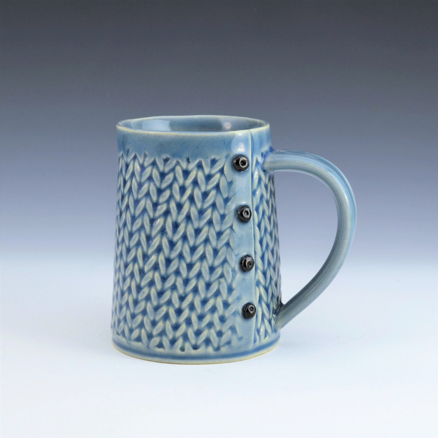 Knitted Mug Handmade Ceramic Mug MADE to ORDER - Etsy