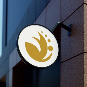Round Light Sign | Light Box Sign | Double Sided Sign | Outdoor Hanging ...