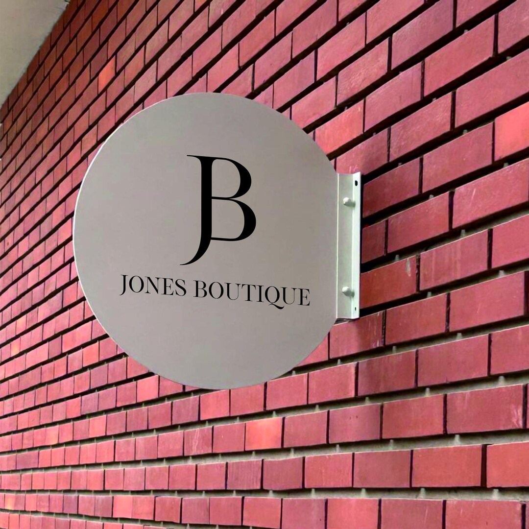 Custom Round Sign | Slim Sign | Double Sided Sign | Round Hanging Sign ...