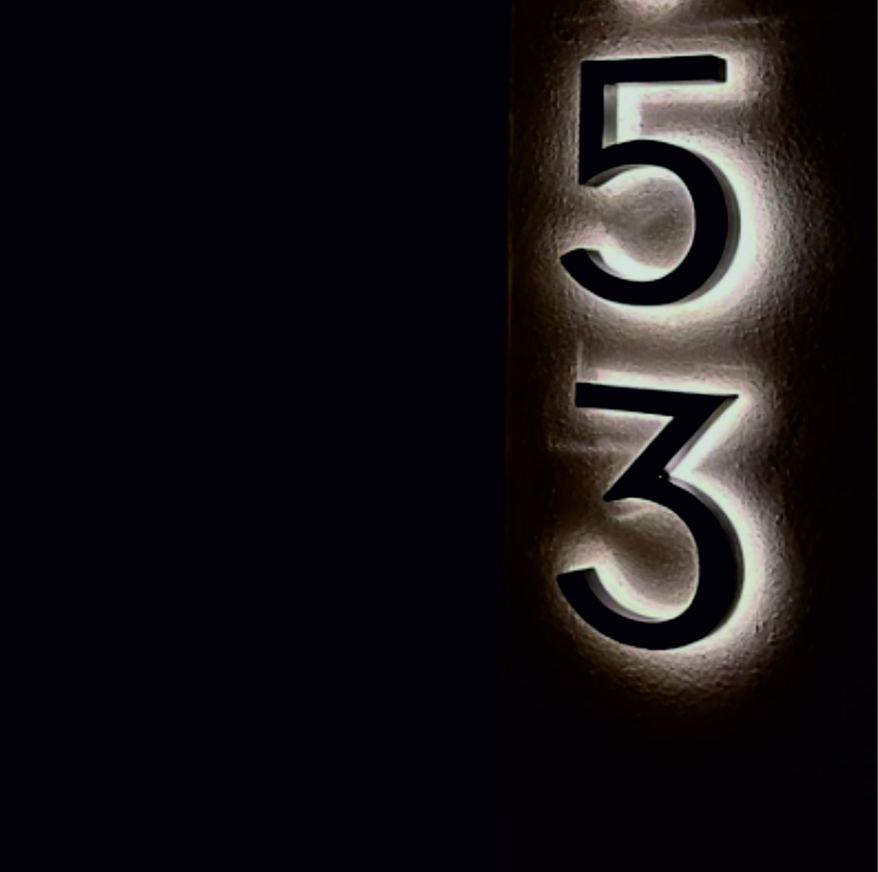 Led House Numbers 3D Metal House Numbers Led Address Sign Address Light ...