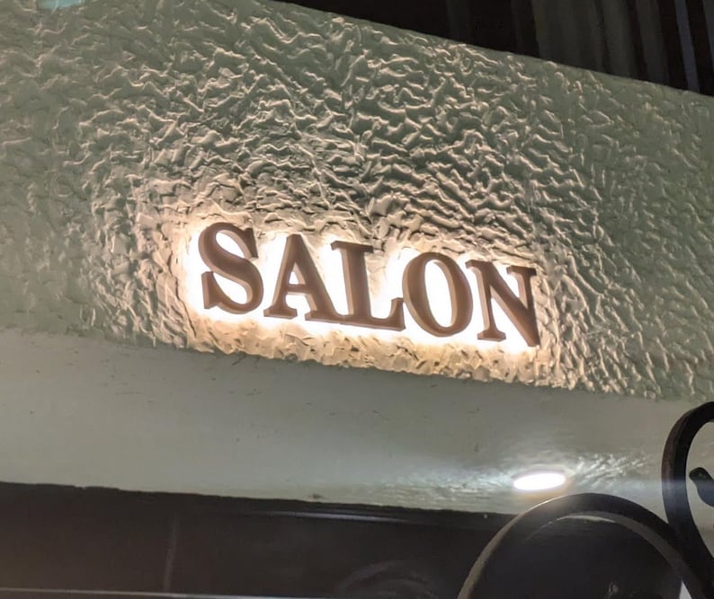 3D Backlit Sign | Led Metal Letters | Halo Lit Sign | Channel Letters ...