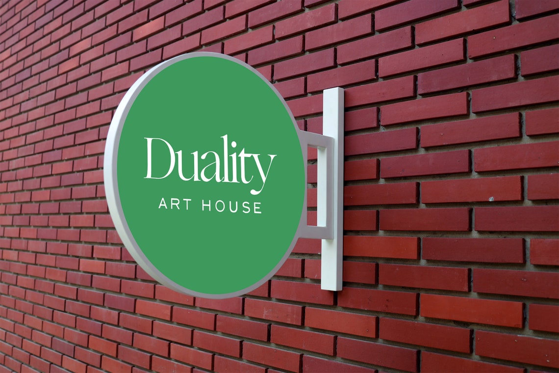 Custom Round Blade Sign: Stainless Steel Outdoor Hanging Sign - Etsy