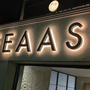 Custom 3D Backlit Sign Metal Backlit Sign Led Sign 3D Metal Led Letters ...