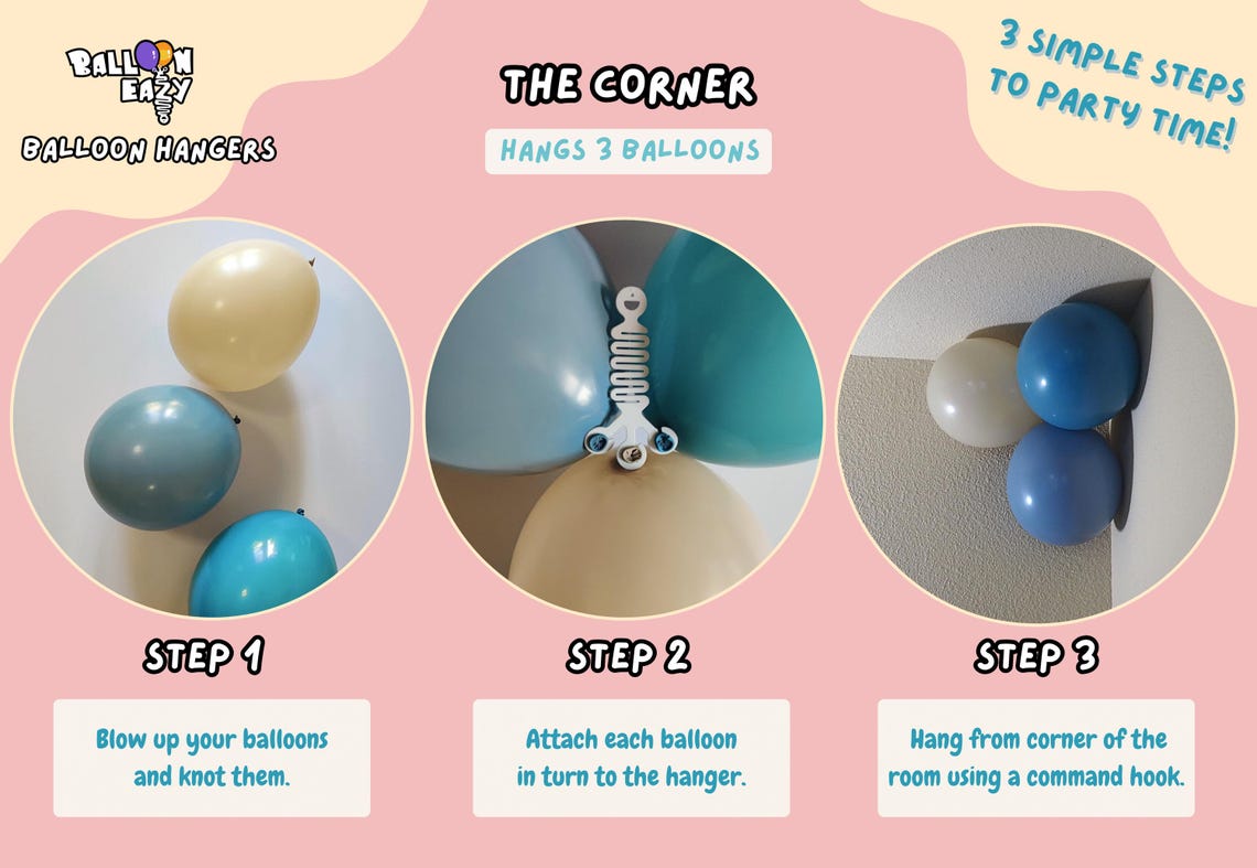 Reusable Balloon Hangers + 12 Rose Balloons - Balloon Decorator ...
