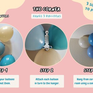 Reusable Balloon Hangers + 12 Rose Balloons - Balloon Decorator ...