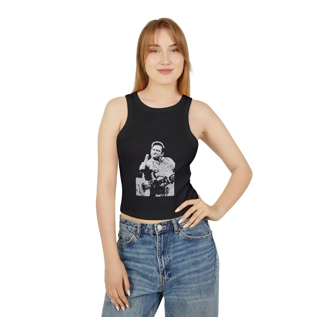 Johnny Cash Tank, Country Music Top, Cash Sleeveless Shirt, Music ...