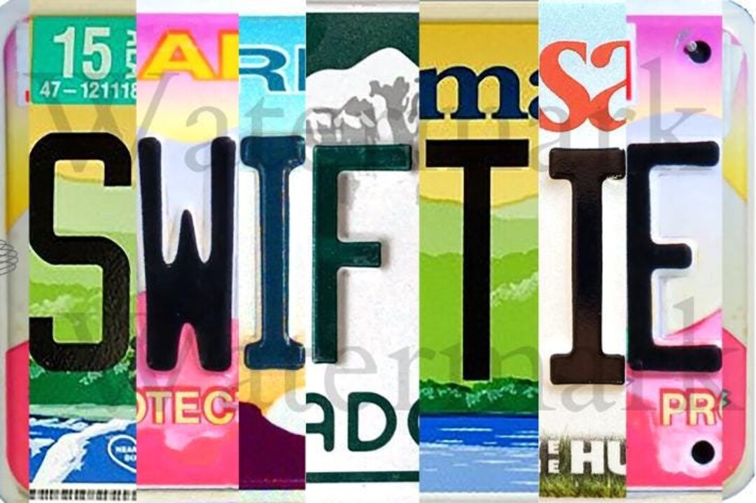 Swiftie License Plate PNG - Etsy