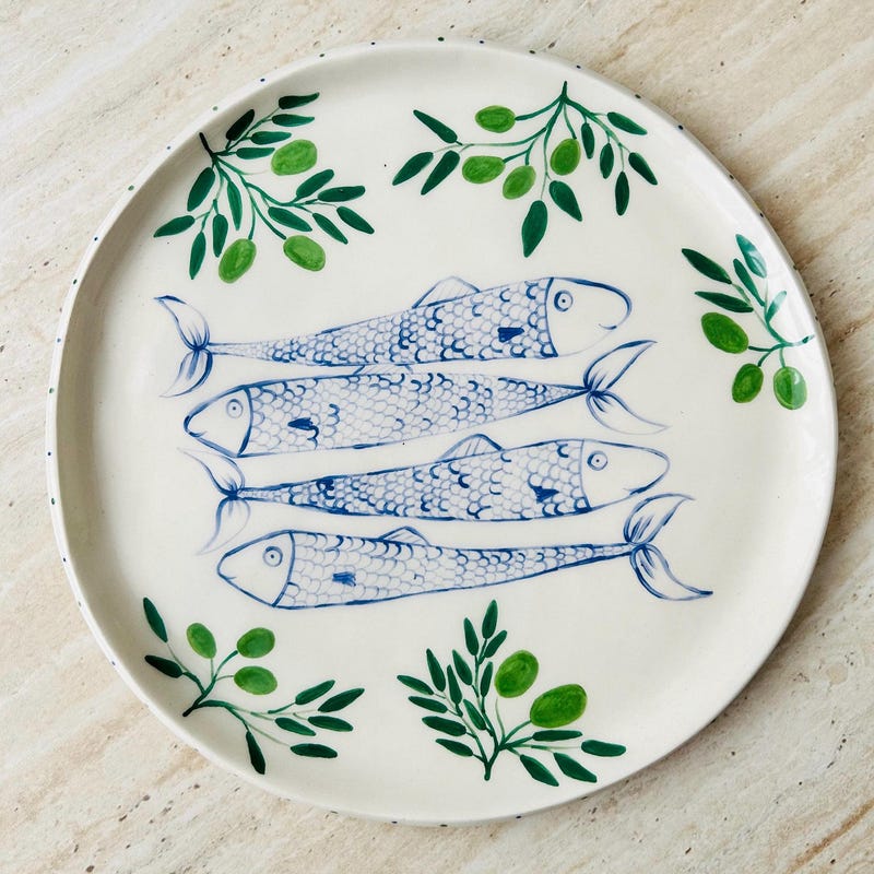 Sardine Serving Plate - Etsy