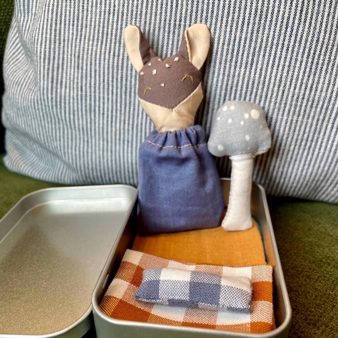 Tiny Fawn - Travel Toy for Pretend Play, Easter Basket Stuffy - Etsy