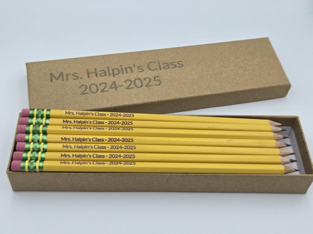 Custom Engraved Pencils, Teacher Pencils, Custom Engraving, Engraved ...