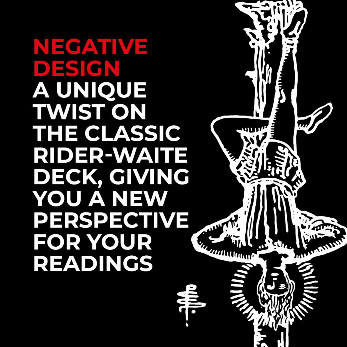 Rider Waite Smith Negative Design Tarot Card Deck Printable, High ...