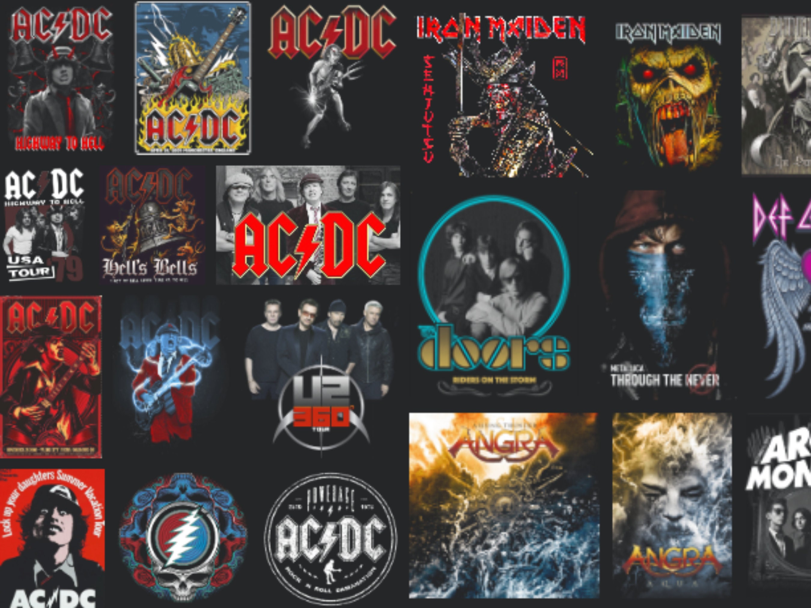 587 High Quality Rock Band Digital Prints Designs | 300 DPI PPI | for T ...