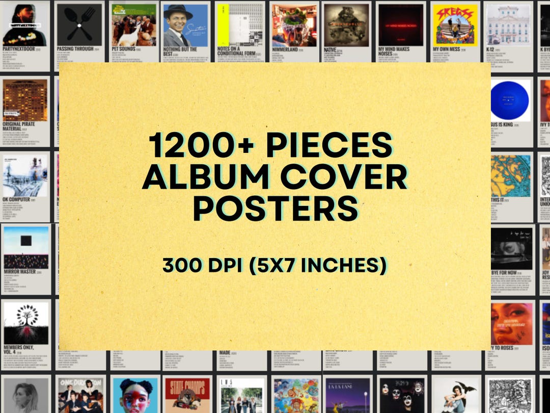 1200+ Album Cover Posters | 300 DPI Digital Download Prints | Wall ...