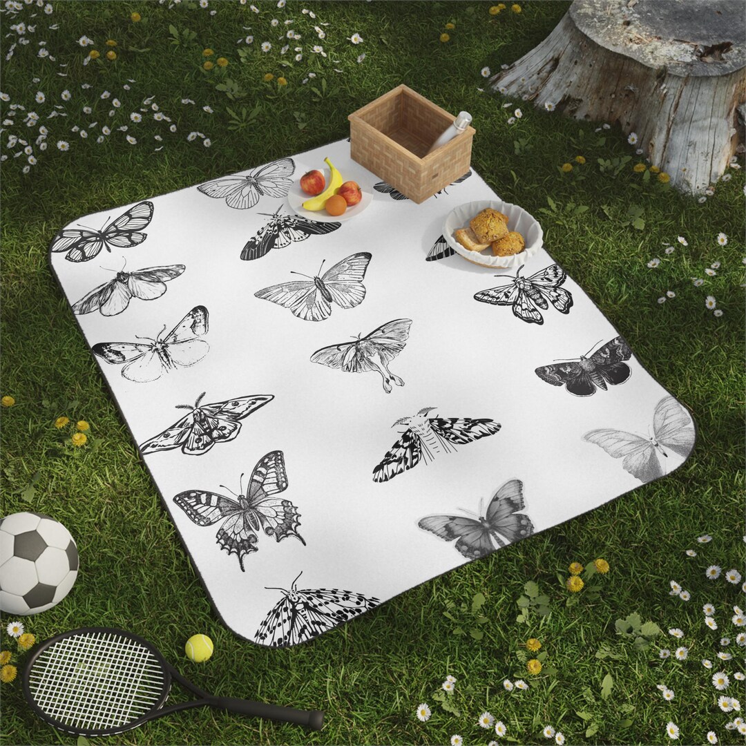 Butterfly, Moth Blanket, Moth Blanket, Picnic Blanket, Picnic Mat ...