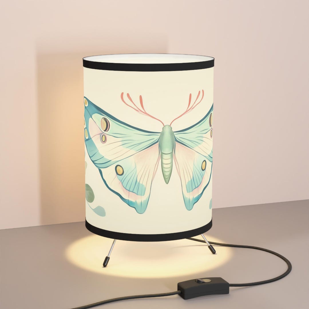 Luna Moth Lamp, Luna Moth Gifts, Bedside Lamp, Unique Desk Light ...