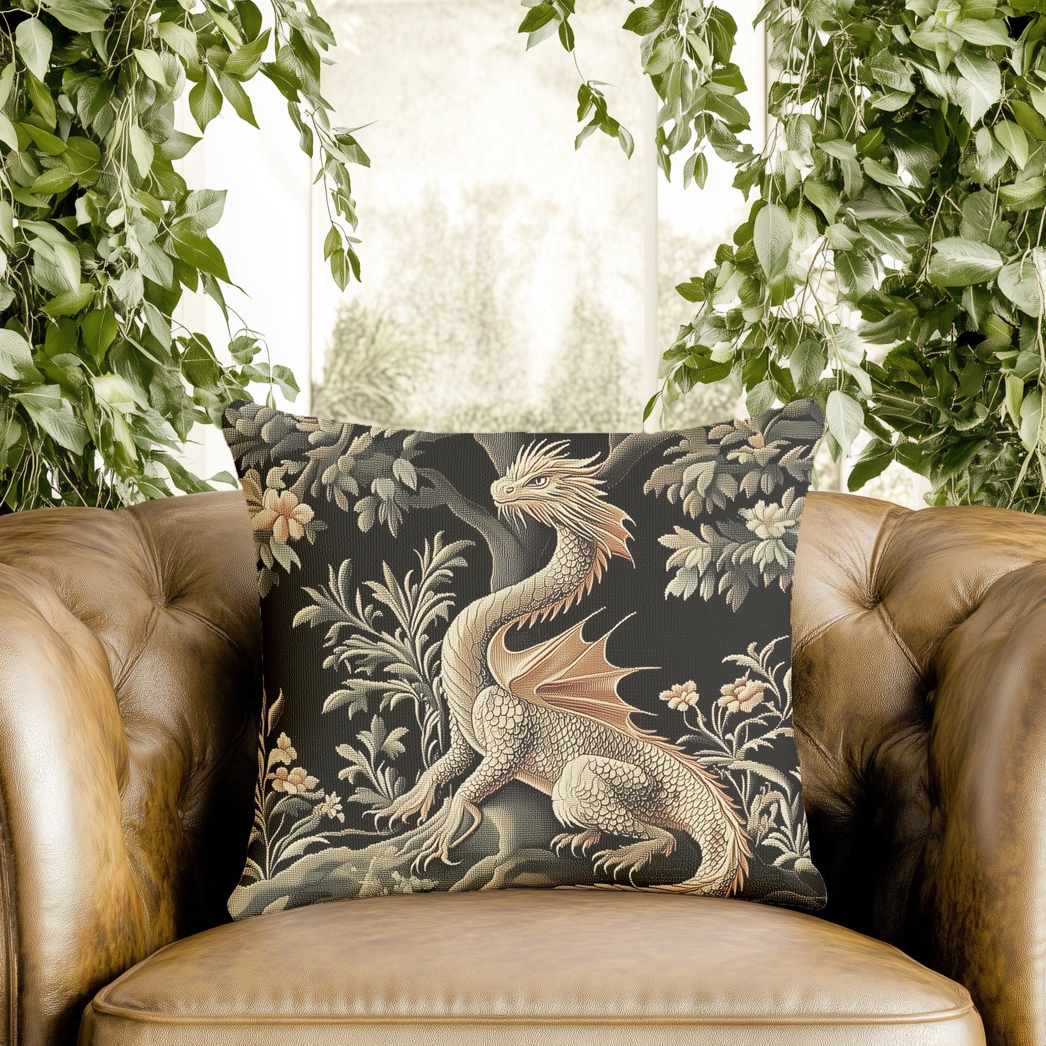 Medieval Dragon Pillow, Medieval Decor, Cottagecore, Fairycore ...