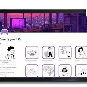 Gamify Your Life Notion Template - Etsy UK
