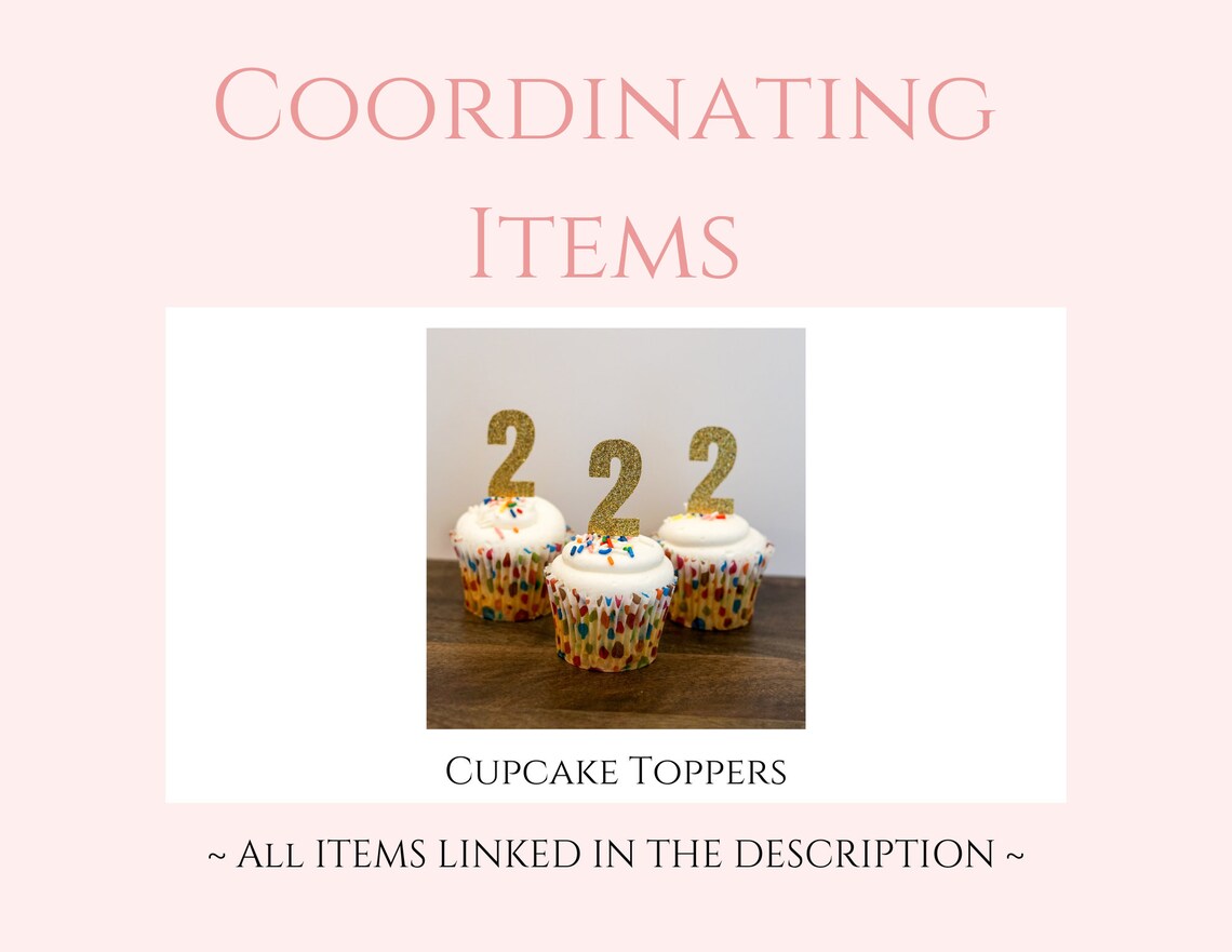 Number 2 Confetti, Glitter 2 Confetti, Second Birthday, Birthday ...