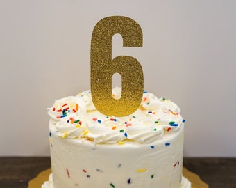 6th Birthday Cake Topper, Sixth Birthday, 6 Cake Topper, 6 Birthday ...