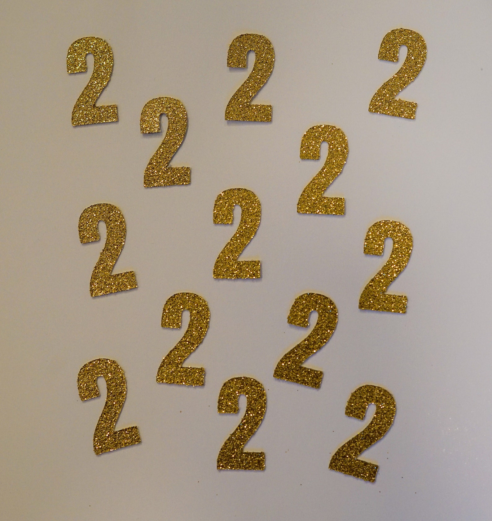 Number 2 Confetti, Glitter 2 Confetti, Second Birthday, Birthday ...
