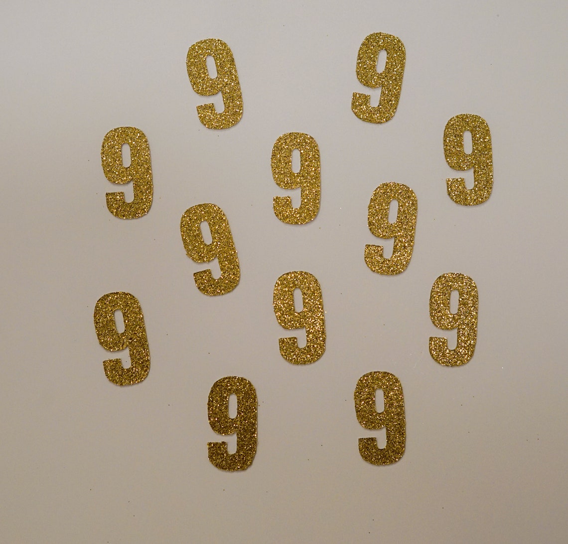 Number 9 Confetti, Glitter 9 Confetti, Ninth Birthday, Birthday ...