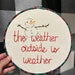 The Weather Outside Is...weather - Etsy