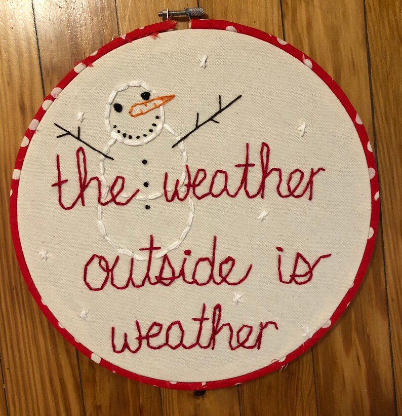 The Weather Outside Is...weather - Etsy