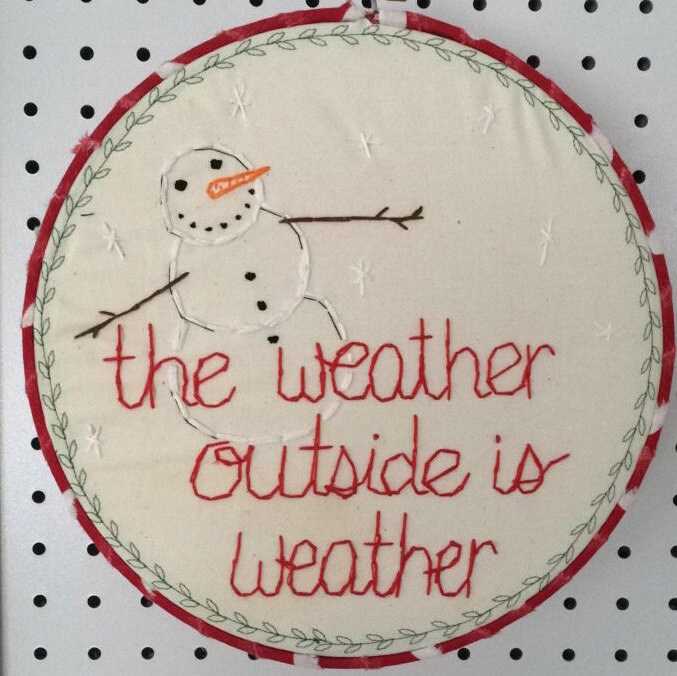 The Weather Outside Is...weather - Etsy