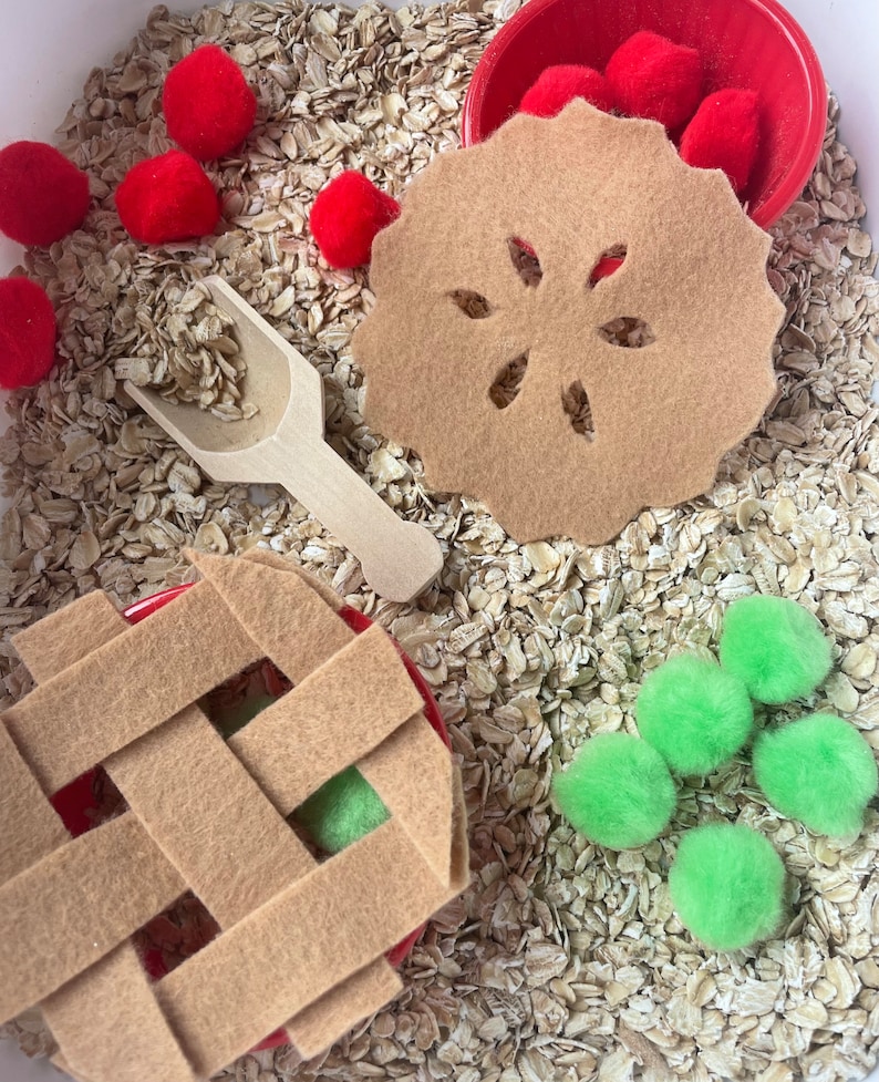 Apple Pie Sensory Kit Toddler Play - Etsy