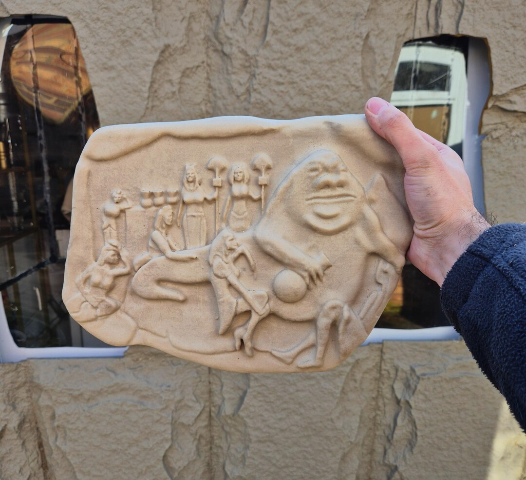 Jabba Sail Barge Faux Stone Art Display Prop - Ne Ganna Dateel Jabba ...