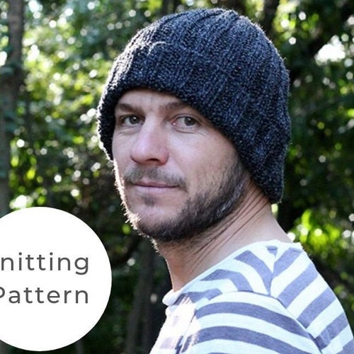 Mariner's Hat Knitting Pattern Ribbed Beanie Hat Knitting | Etsy