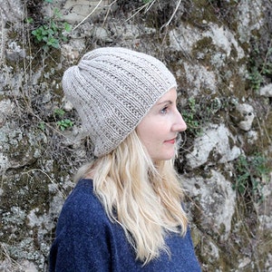 Ribbed Hat Pattern Hat Knitting Pattern Easy Hat Pattern - Etsy