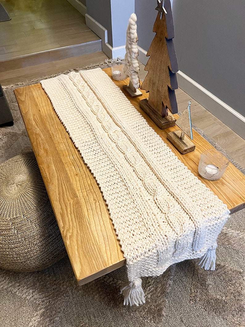 Table Runner Knitting Pattern, Table Decor Knitting Pattern, Home Decor ...