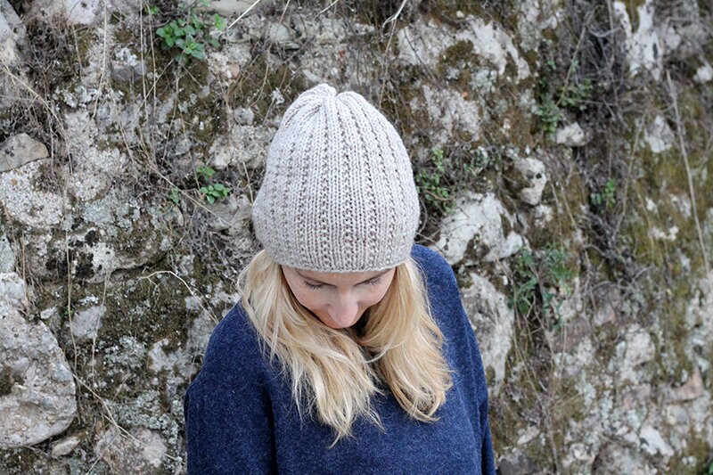Ribbed Hat Pattern Hat Knitting Pattern Easy Hat Pattern - Etsy