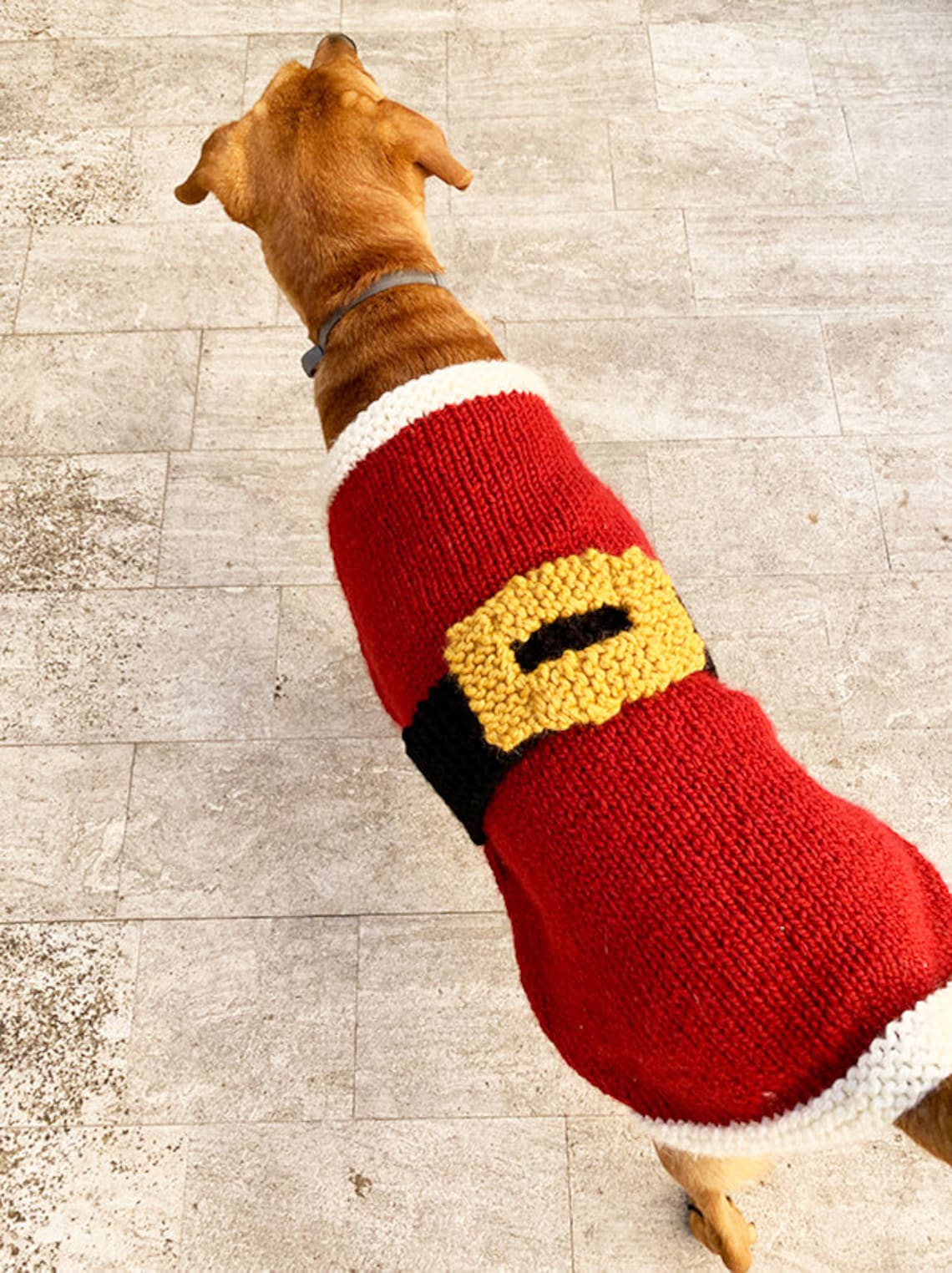 Santa Claus Dog Sweater Knitting Pattern, Dog Sweater Knitting Pattern ...