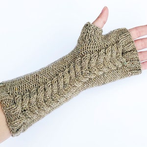 Red Jamie Fingerless Mittens Pattern / Knitting Pattern / Fingerless ...