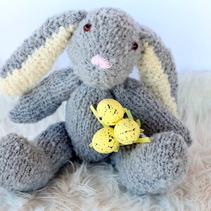 Bunny Toy Pattern, Floppy Bunny Knitting Pattern, Bunny Softie Pattern ...
