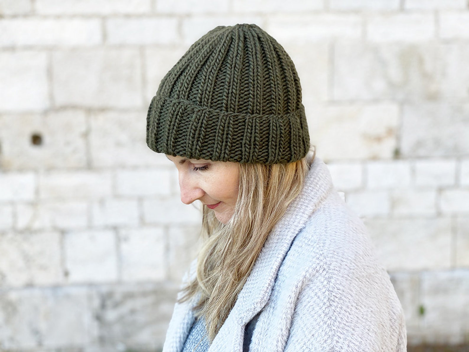 Mariner's Hat Knitting Pattern, Ribbed Beanie Hat Knitting Pattern ...