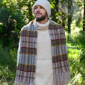 Fraser Tartan Scarf Knitting Pattern, Plaid Scarf Knitting Pattern ...