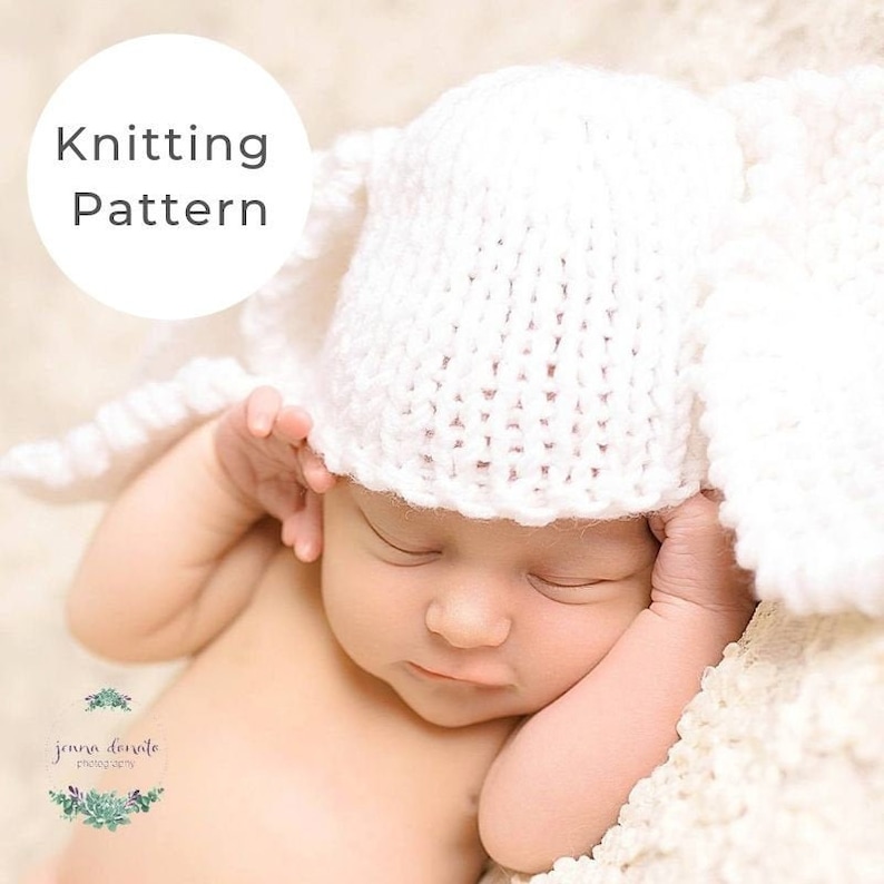 Baby Bunny Hat Knitting Pattern Bunny Beanie Pattern Bunny | Etsy
