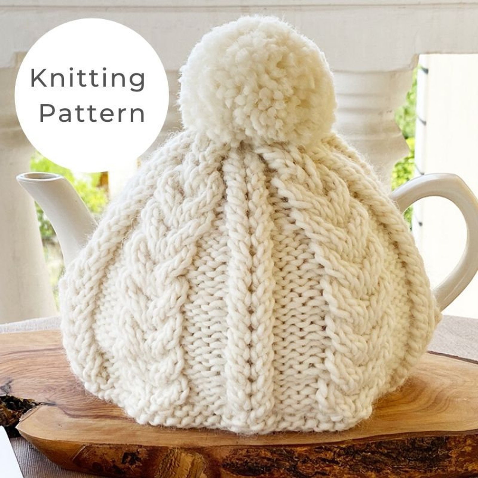 Cable Knit Tea Cosy Knitting Pattern Tea Cosy Pattern Tea - Etsy