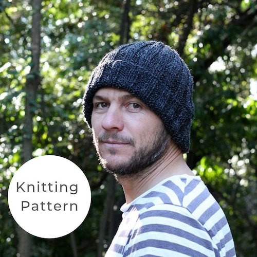 Mariner's Hat Knitting Pattern Ribbed Beanie Hat Knitting - Etsy