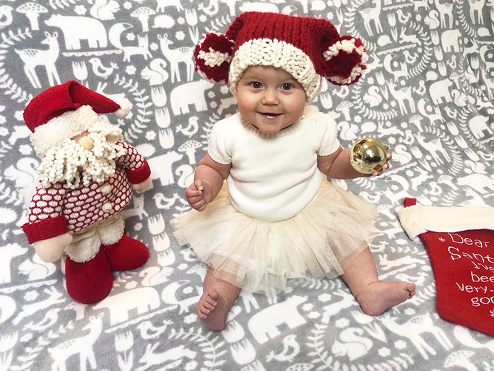 Baby Santa Hat Knitting Pattern Santa Sack Hat Pattern - Etsy