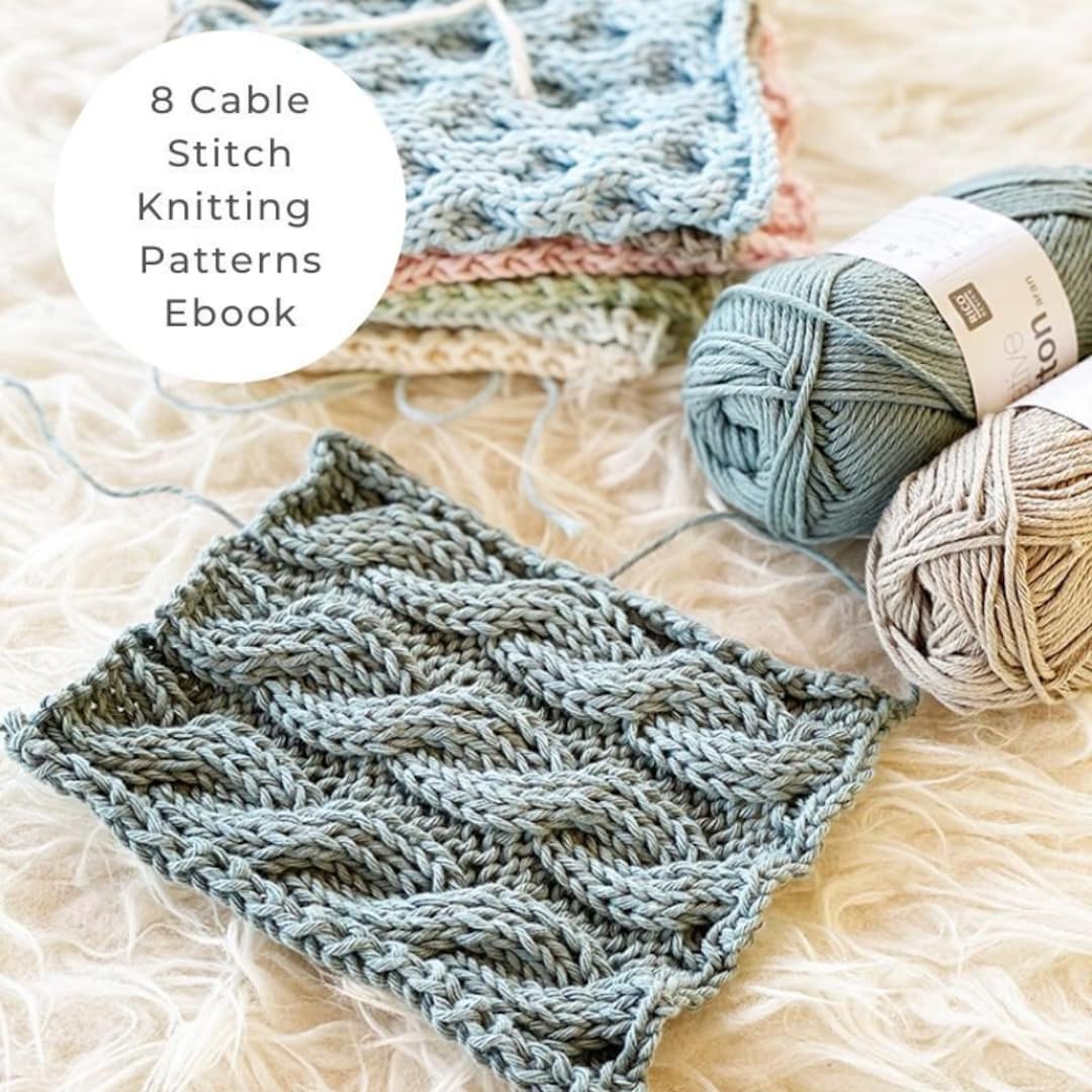 8 Cable Knitting Stitches {PDF Ebook}, Cable Stitches, Cable Knitting ...