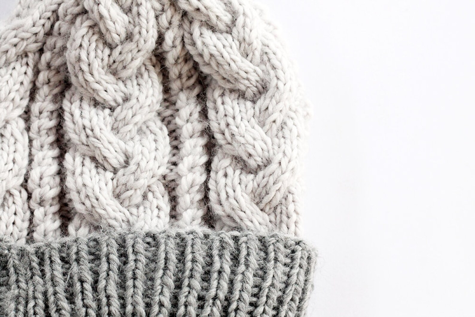 Cable Knit Baby Hat Pattern, Cable Hat Knitting Pattern, Easy Cable Hat ...
