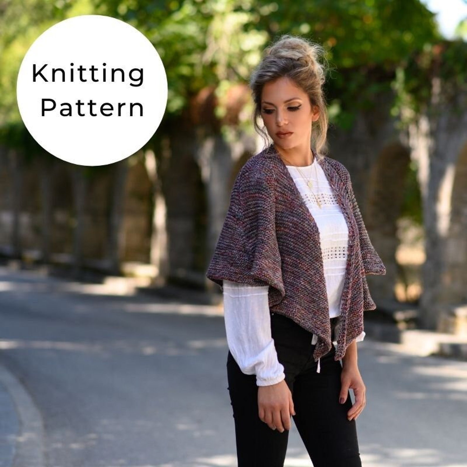 Easy Top Down Crescent Shawl Knitting Pattern/shawl Patterns/shawl ...
