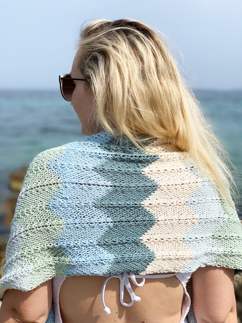 Sea Glass Shawl Knitting Pattern Shawl Pattern Shawl Wrap - Etsy