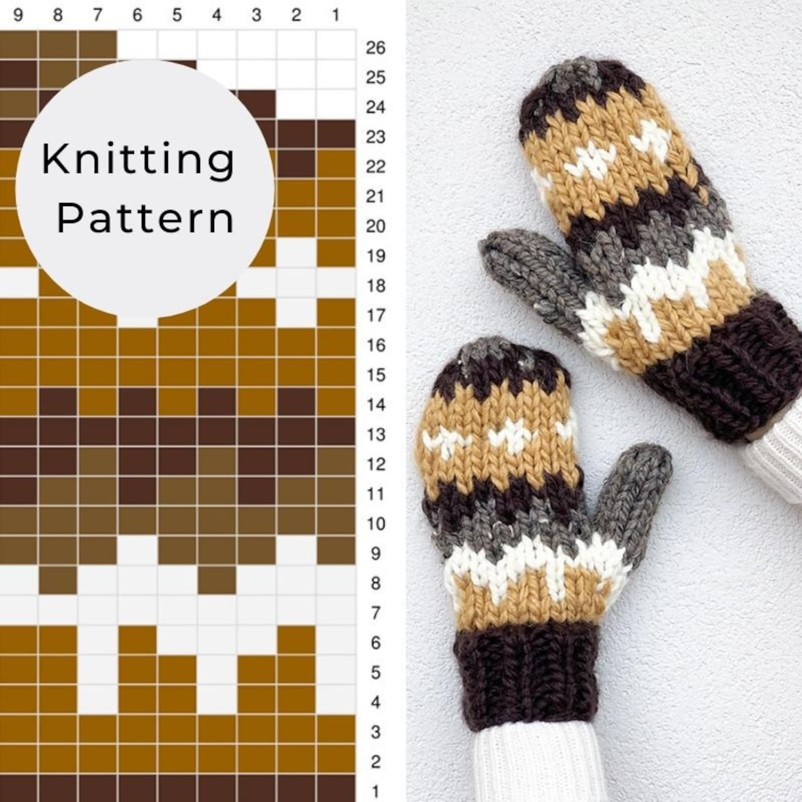 Bernie Mittens Knitting Pattern / Bernie Sanders Mittens / - Etsy
